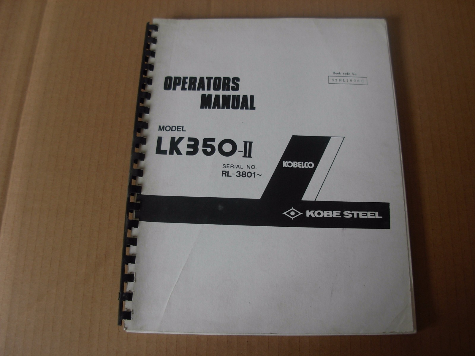 Kobelco LK350-ll Wheel Loader Operator's Manual , s/n RL-3801-up | eBay