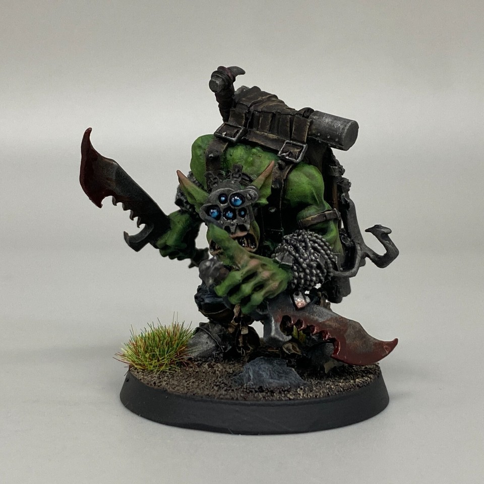 BOSS SNIKROT ORK KOMMANDO WARBOSS ORKS WARHAMMER 40,000 40K PAINTED ...