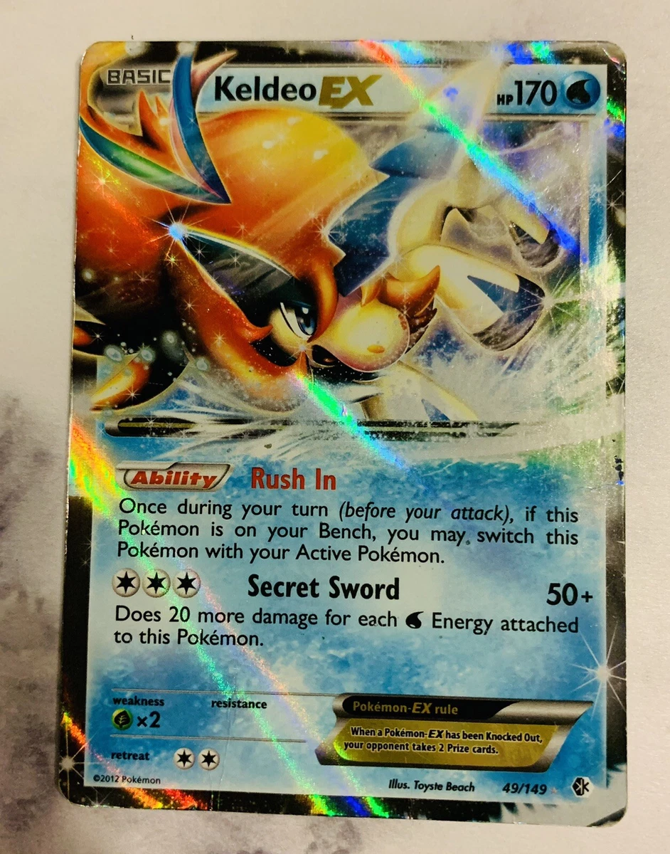 Pokemon Keldeo Ex Card