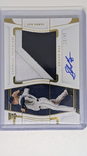 2022 PANINI NATIONAL TREASURES RPA RC PATCH SIGNATURE #/49 SHANE BAZ ...
