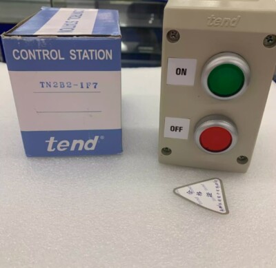 1PCS NEW FOR TEND Tian De Button Box with Switch Double Hole Box TN2B2 ...