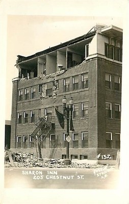 CA, Compton, California, 1933 Earthquake Wreckage, Sharon Inn, Austin ...