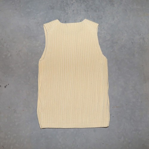 Vintage Preppy Yellow Cable Knit Vest Preppy Style Sleeveless Top Size ...