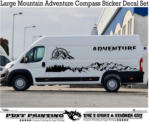Mountains Truck vinyl stickers graphics car side decals fun Camper off ...