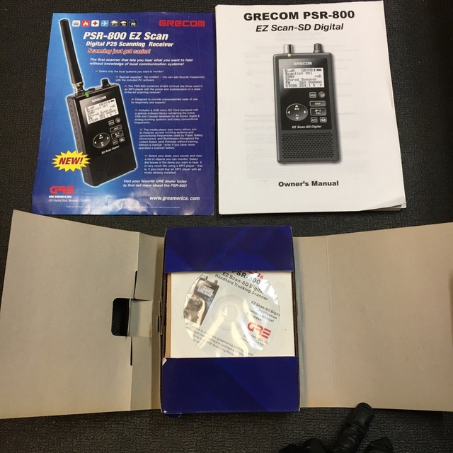 GRE Psr-800 EZ Scan Digital Trunking Handheld Scanner With 2gb SD Card ...