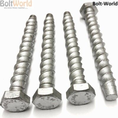 M6 M8 M10 M12 M16 HEX HEAD MULTI FIX THUNDER CONCRETE BOLTS SCREW ...