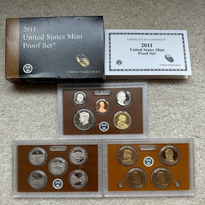 2011-S United States Mint Proof Set with COA & Box 14 Coins | eBay