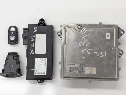 2011-2013 BMW E90 E92 E93 335I X5 X6 N55 ECU DME CAS KEY UNIT SET OEM ...