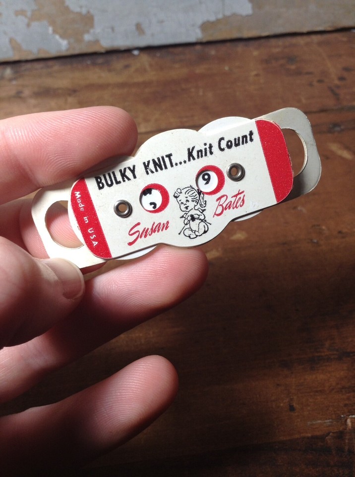 Vintage HTF Susan Bates Bulky Knit Count Row Counter Knitting Notion ...