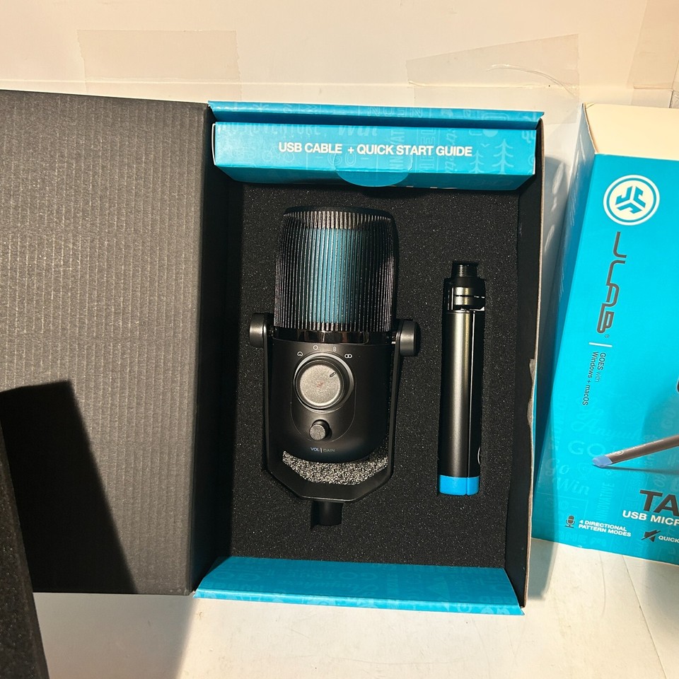 JLab TALK Professional Plug & Play USB Microphone 96kHz/24BIT 4 ...