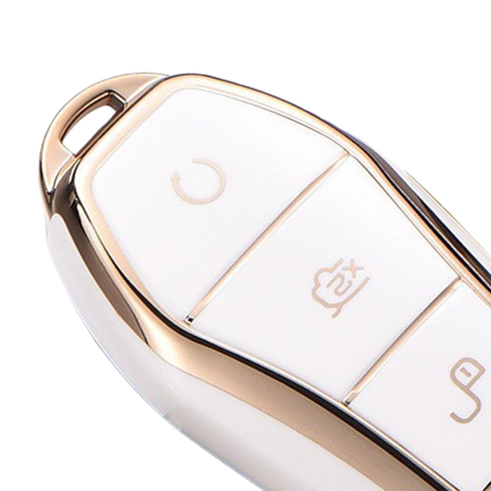 Vehicle Key Fob Cover Car Key Case Shell for Byd Atto 3 Replace White ...