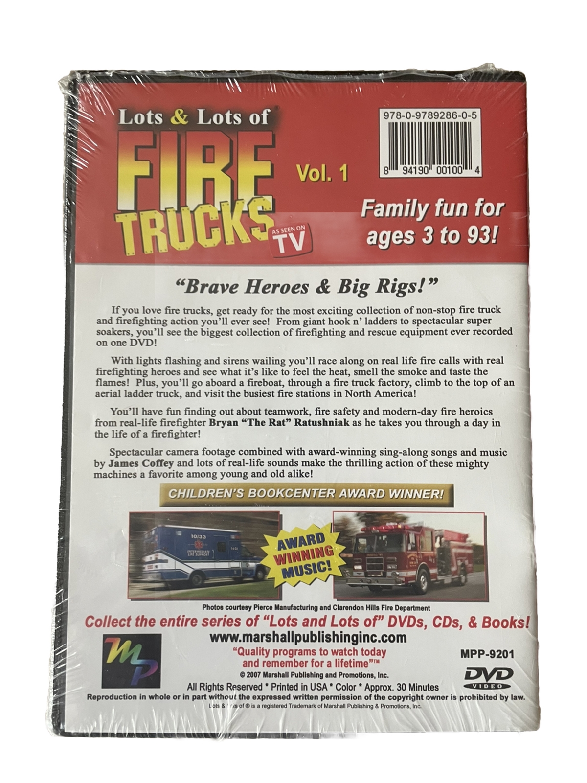 Lots and Lots of Fire Trucks Vol 1 DVD Brave Heros And Big Rigs! As ...