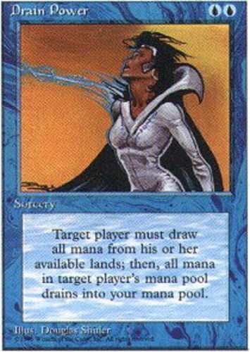 MTG - Drain Power - 4th Edition - NM, English Magic FLAT RATE SHIP ...