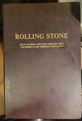 Rolling Stone issue numbers 46 through 60 Nov 15 1969, through June 11 ...