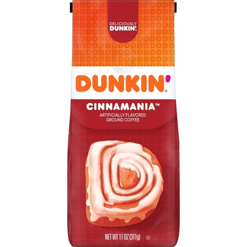 Dunkin' Donuts Cinnamon Bun 11 oz - Café Moulu Aromatisé à la Cannelle ...