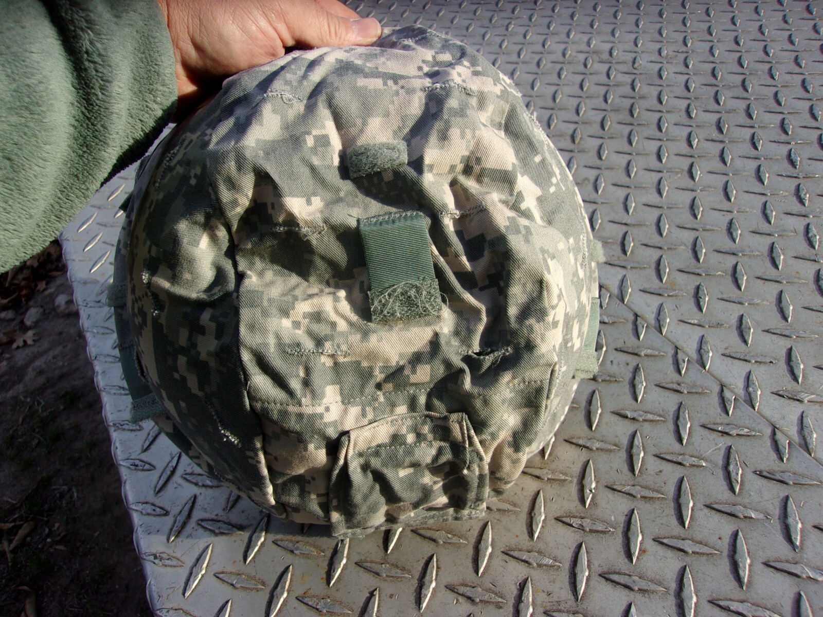 MILITARY SURPLUS ACH ADVANCED COMBAT HELMET COVER LARGE/X-LARGE ACU ...