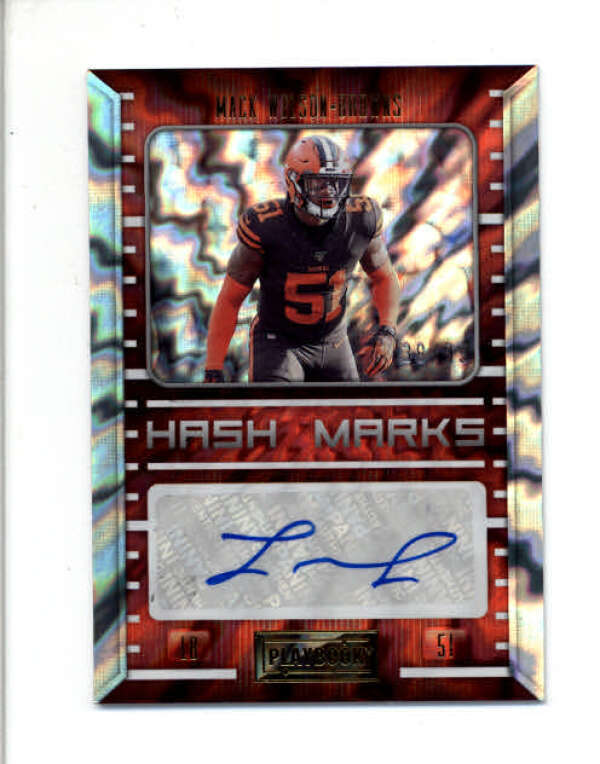 MACK WILSON 2022 PANINI PLAYBOOK HASH MARKS AUTOGRAPH AUTO #38/99 ...