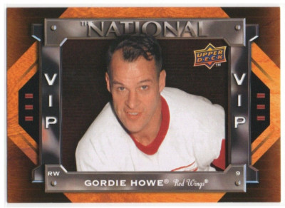 Gordie Howe 2009 Upper Deck National Convention VIP #VIP5 Detroit Red ...