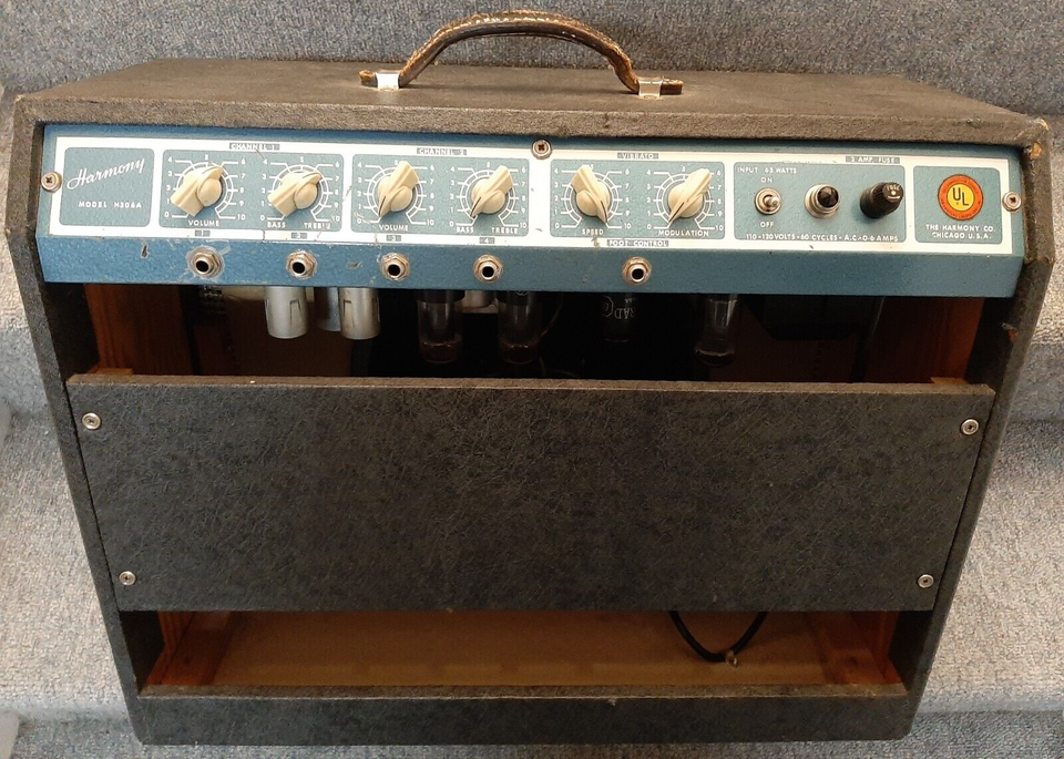 Vintage 1961 Harmony H-306A, 306A tube combo amp | eBay