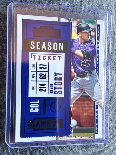 2020 Panini Contenders - Purple #37 Trevor Story | eBay