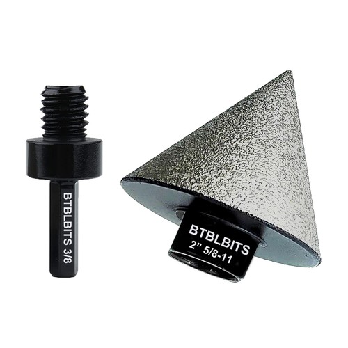 2" Diamond Chamfer Finger Cone Milling Bits Tile Ceramic Marble Hole ...