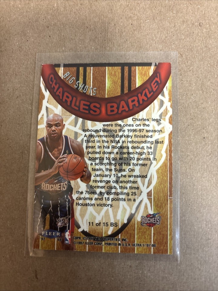 Charles Barkley 1997-98 Fleer Ultra Big Shots #11 | eBay