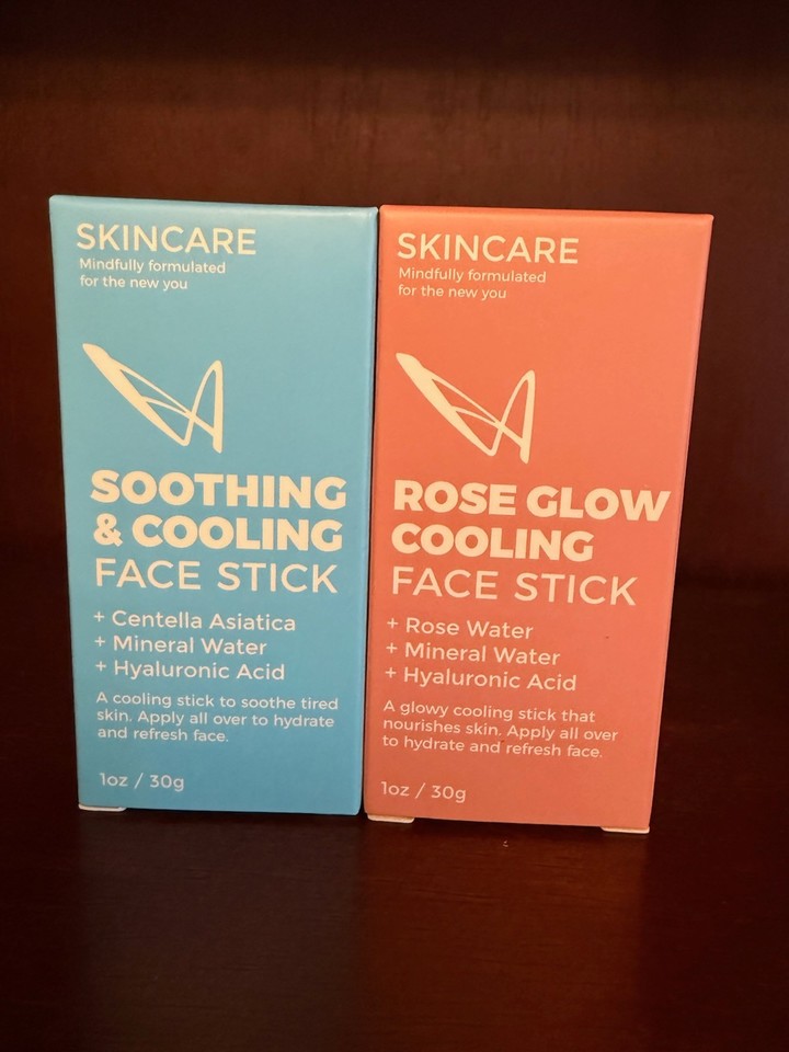 2 Viral L.A. Splash Rose Glow Soothing & Cooling Face Sticks with ...