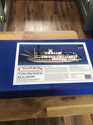 Model Chaperon Stern wheel Steamer wooden kit.Brand New with Added USB ...