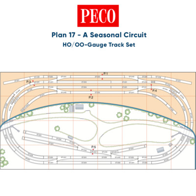 PECO Plan 17: A Seasonal Circuit - Complete HO/OO Gauge Track Pack | eBay