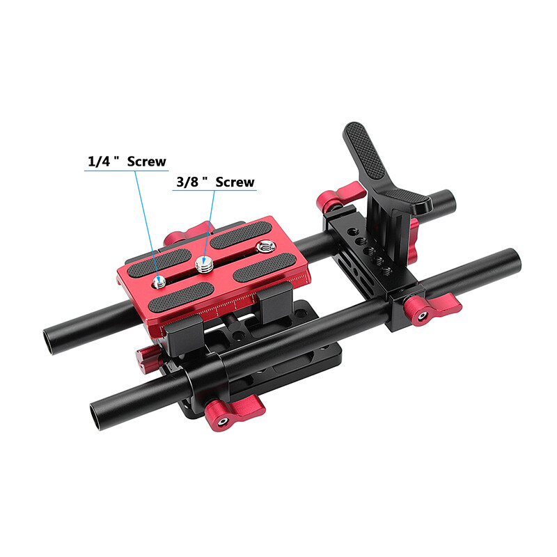 CAMVATE Universal Tripod Mount Support Rig w/ Manfrotto Quick Release ...