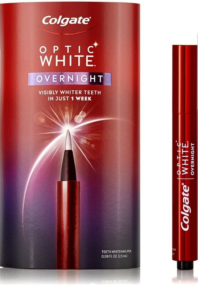 Colgate Optic White Overnight Teeth Whitening Pen Gentle Teeth Stain ...
