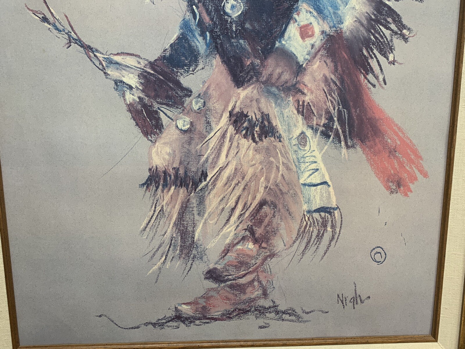 Frank Emerson Nigh Traditional Dancer Native American Print 19”x25 ...