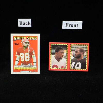 1988 Carlos Carson #62 Back #63/281 Charles Haley Dwayne Woodruff FRONT ...