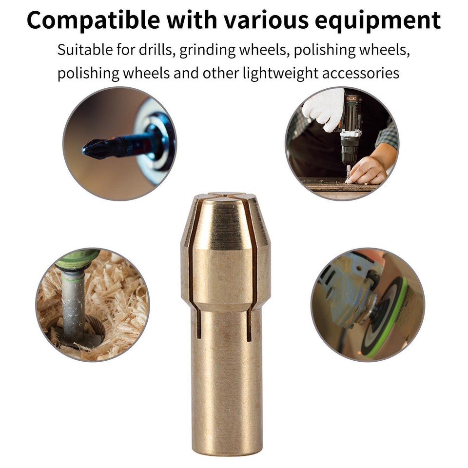 Drill Chuck Collet Set for DREMEL Drill Bit Chuck Shank Rotary Tool ...