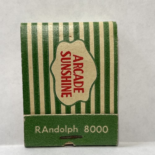 Arcade Sunshine Laundry Dry Cleaners Fur Clothes 40s Vintage Matchbook ...