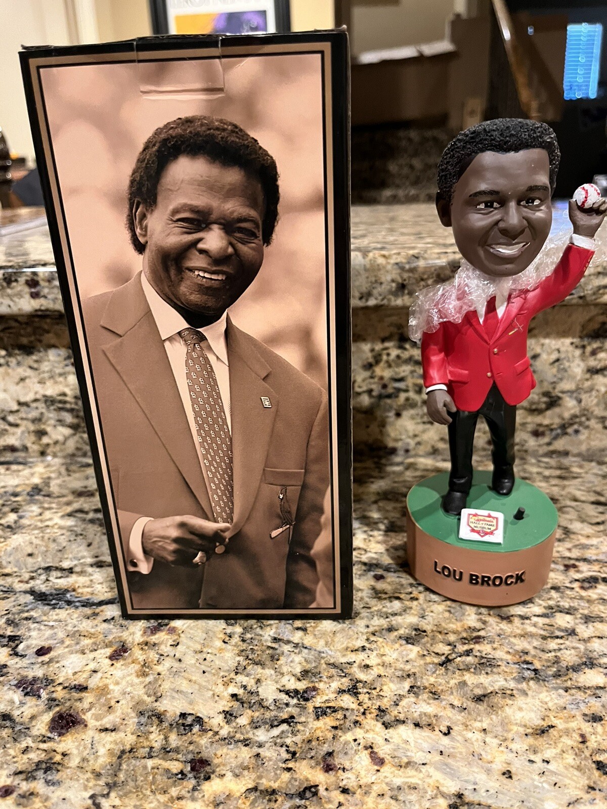 Lou Brock St Louis Cardinals Baseball Hall Of Fame & Museum Bobblehead ...