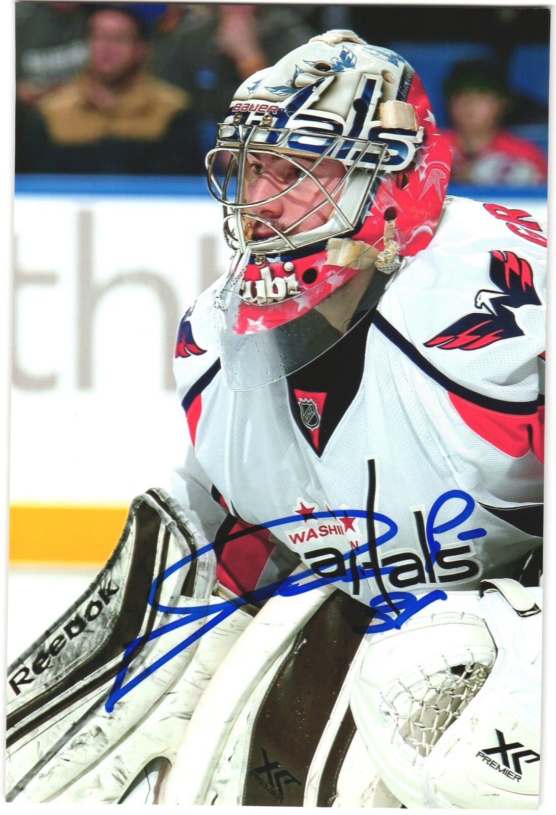 Philipp Grubauer Autographed 4x6 Color Photo Washington Capitals Goalie ...