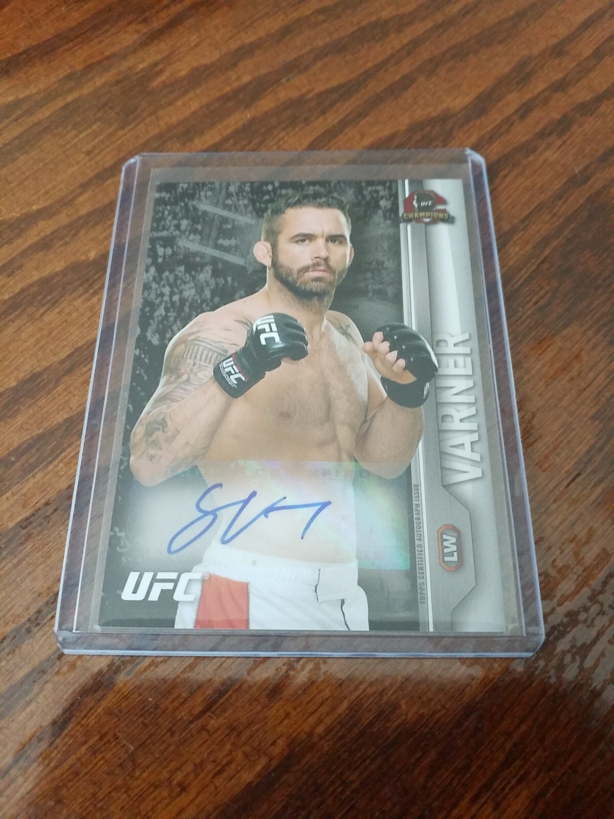 2015 Topps UFC Champions - Fighter Autographs #FA-JVA Jamie Varner (AU ...
