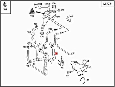 Genuine MERCEDES C216 W221 S-CLASS W221 Coupe C216 Hose 2215013784 | eBay