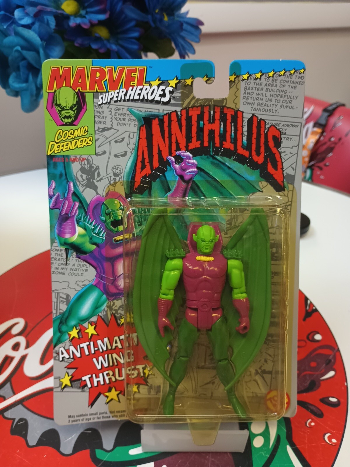 MOC 1992 TOYBIZ MARVEL SUPER HEROES ANNIHILUS ANTI-MATTER WING ACTION ...