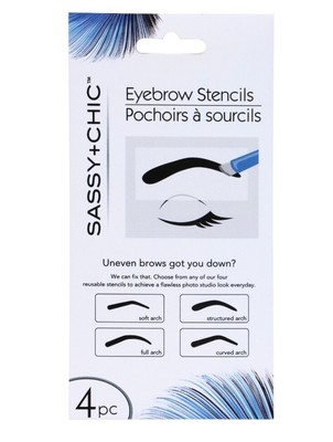Sassy+Chic Eyebrow Stencils, 4-ct. Packs | eBay