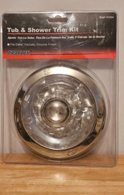 Pro-Plus Tub and Shower Trim Kit 133264 Fits Delta Faucets Chrome ...