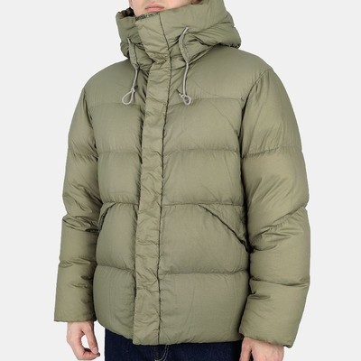 Ten C Men's Alpine Down Hooded Padding Jacket (Khaki) 21CTCUC03127 ...