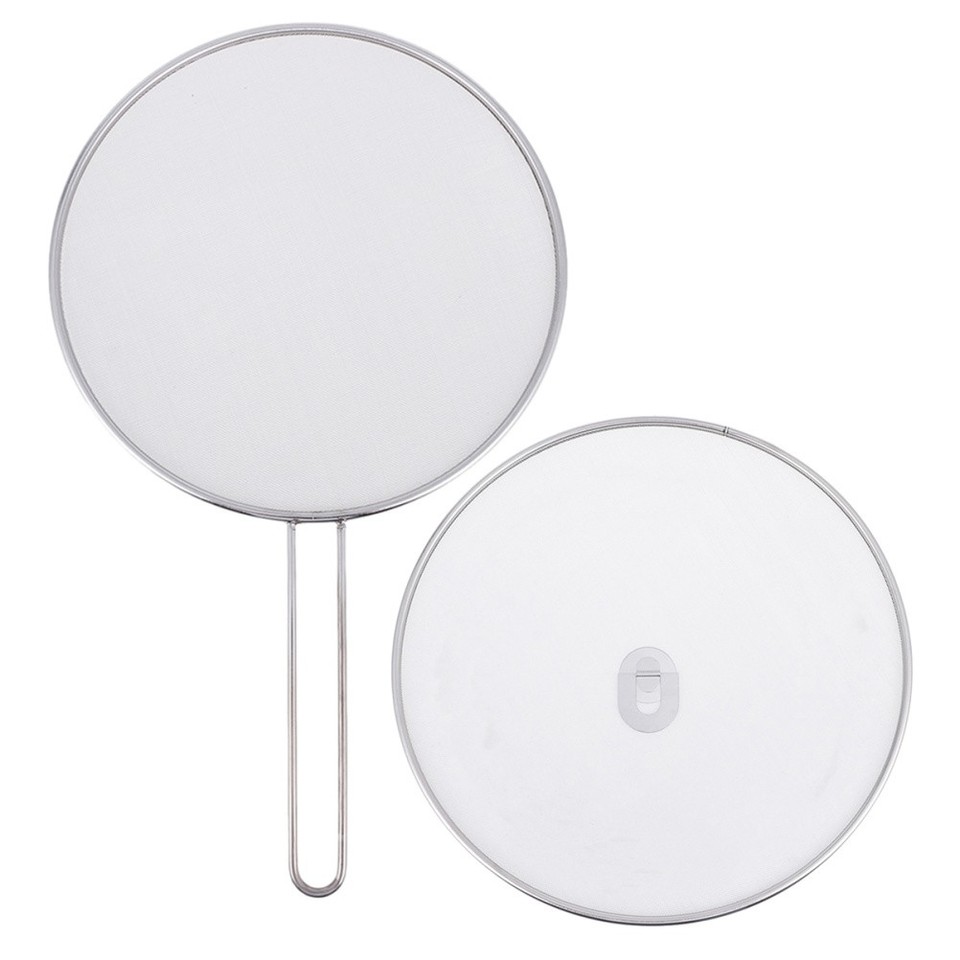 2 Pcs Kitchen Splash Guard Oil Pan Screen for Grease Splatter Anti ...