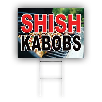 Shish Kabobs Advertising Beef shish kabob Sandwiches, Breads Coroplast ...