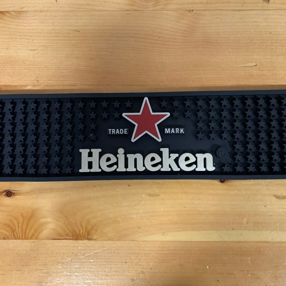 Heineken Beer Bar Mat Rubber Strip Advertisement More In Store Take A ...