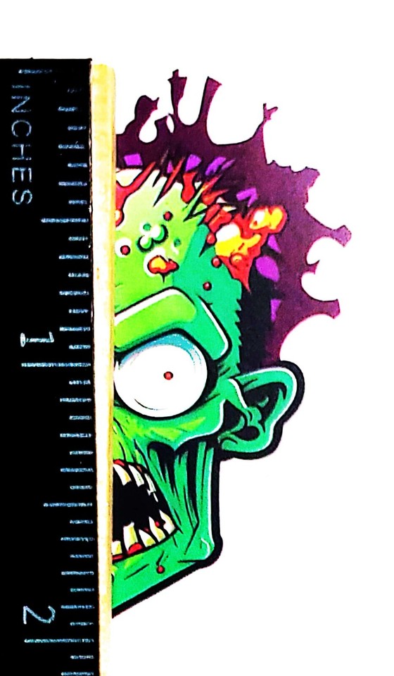 Scary Undead Monster Zombie Demon Clown Horror Vibrant Water Resistant ...