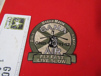 MILITARY PATCH SEW ON MOBILE ALABAMA OND 11-12 AIR FLY FAST LIVE SHOW ...
