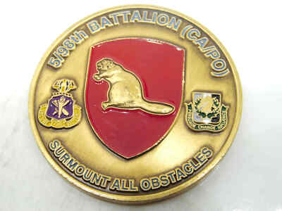 5/98TH BATTALION CA/PO SURMOUNT ALL OBSTACLES CHALLENGE COIN | eBay