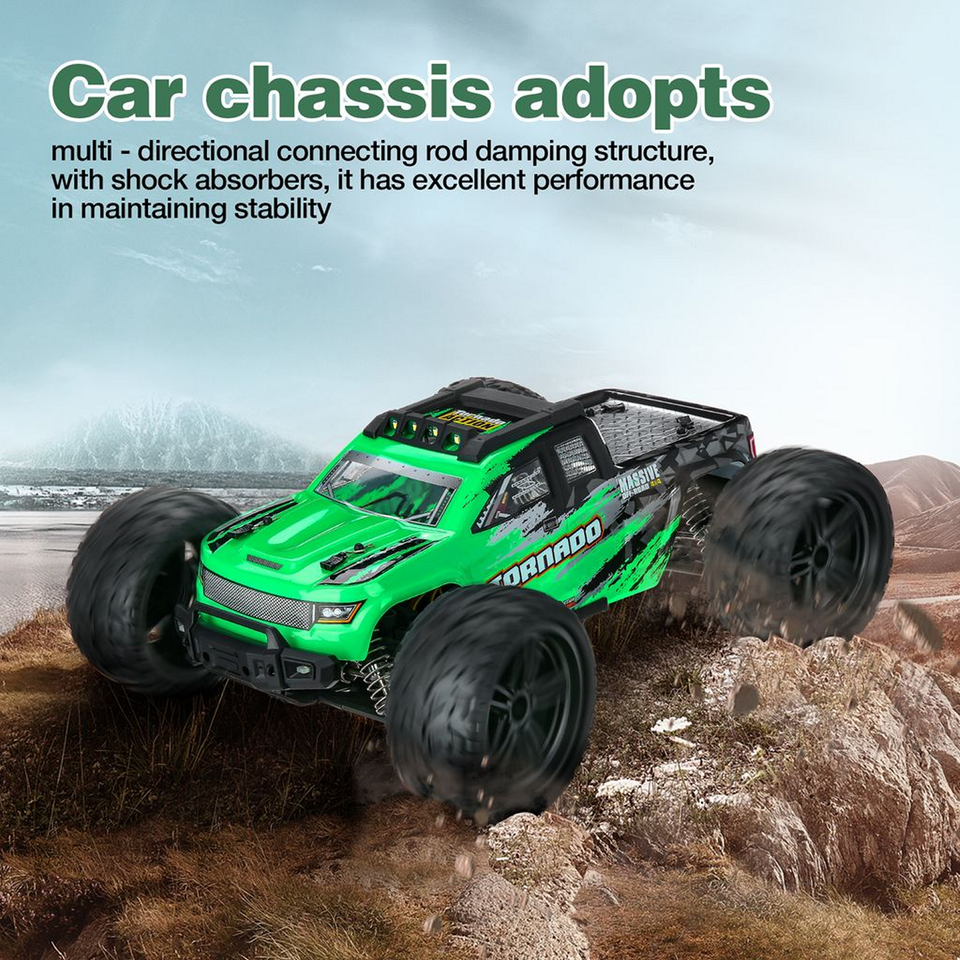 RC 4WD Basher Truck 16mph Speed On & Off Road Crawler Drift Monster Big ...